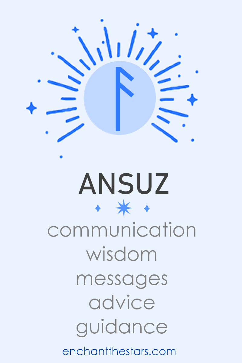 Ansuz Rune {Meaning and Divination Reading} Enchant The Stars