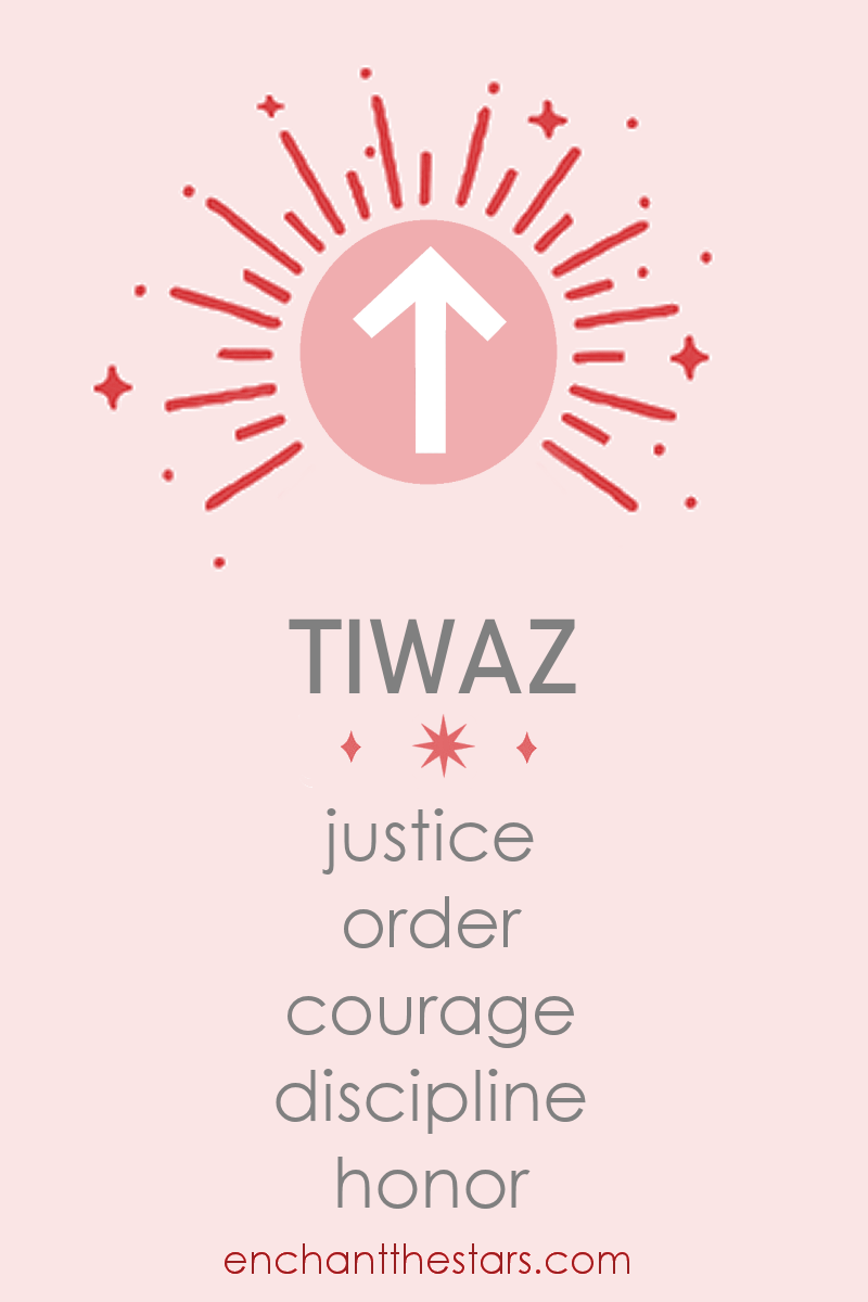 Tiwaz Rune {Meaning and Divination Reading} | Enchant The Stars
